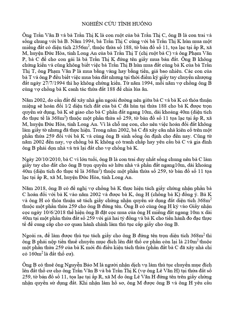 BT Chuyển Đổi QSD Đất | PDF