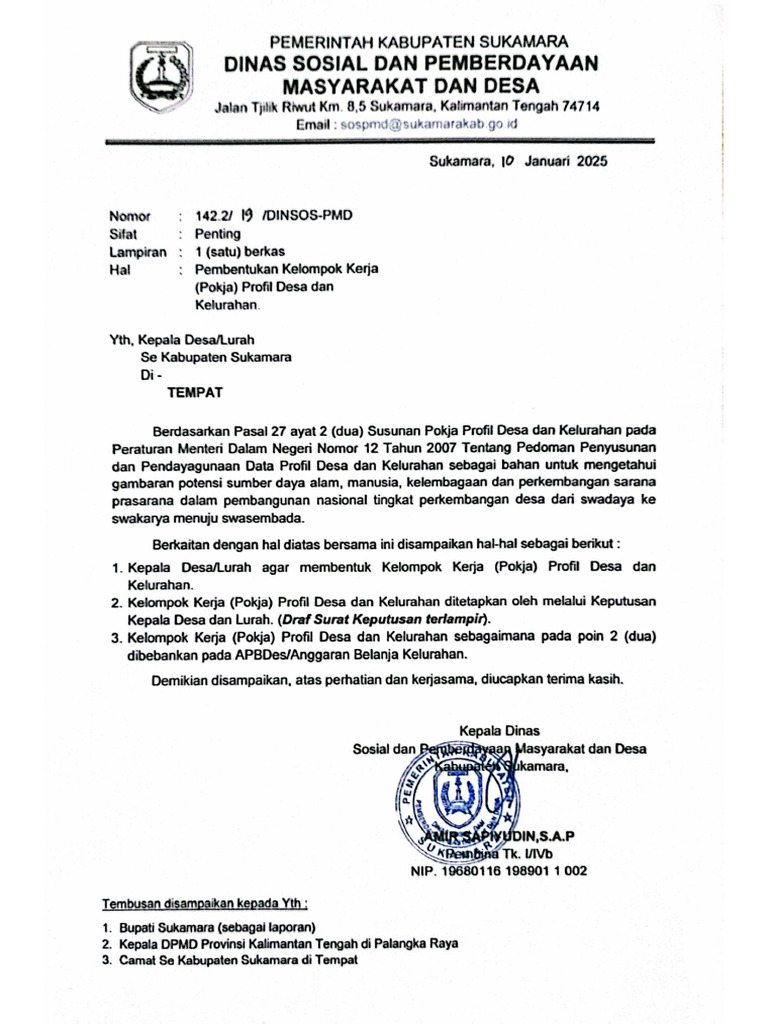 Pembentukan Pokja Prodeskel | PDF