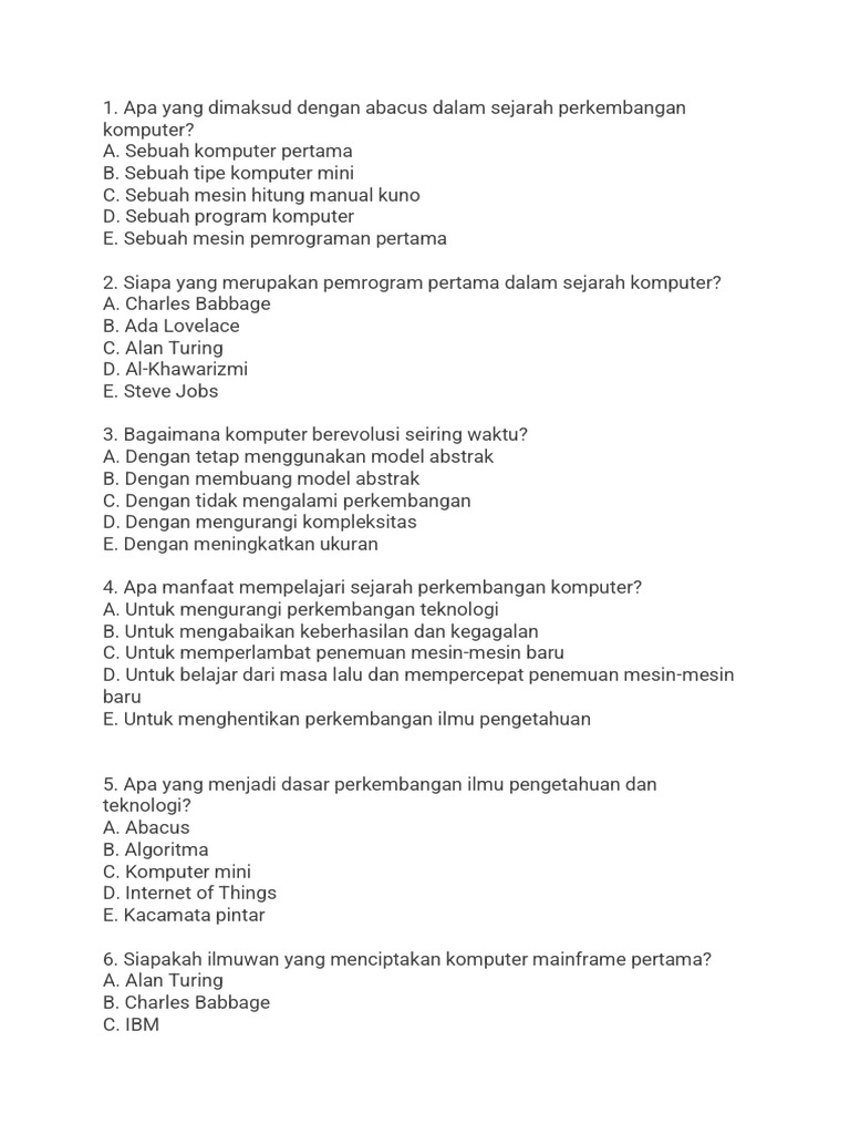 Soal Dampak Sosial Informatika | PDF