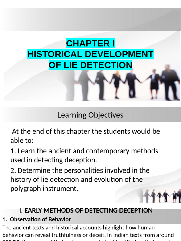 Forensic-5 Chapter 1.... | PDF | Polygraph | Nonverbal Communication