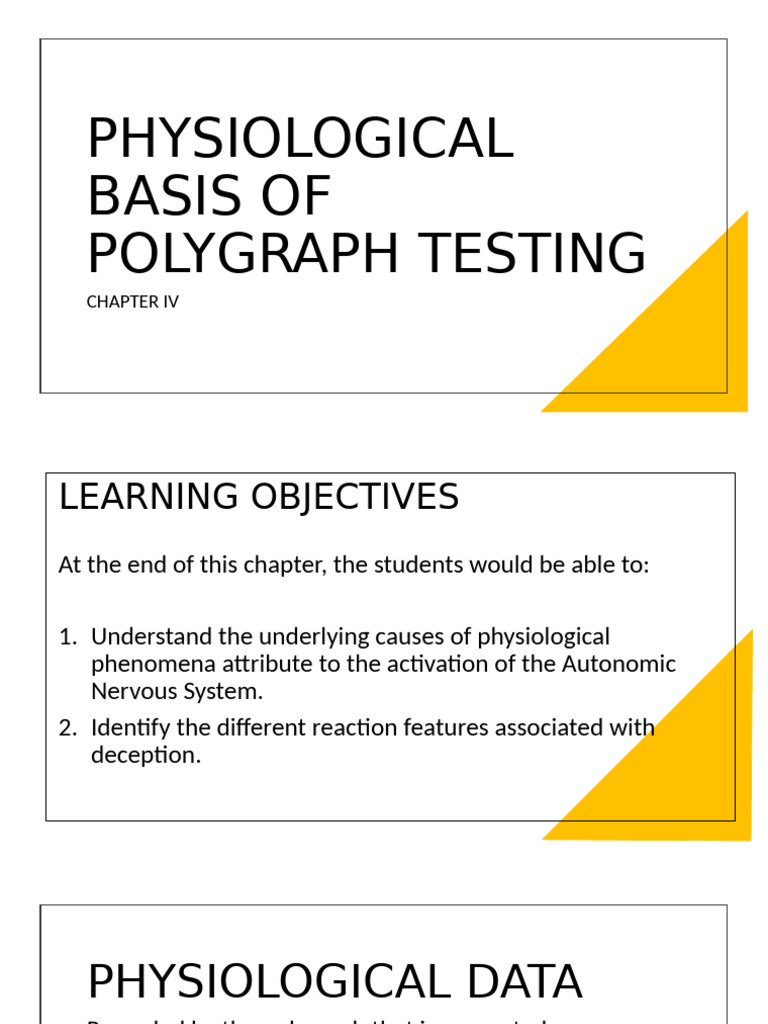 Physiological Basis of Polygraph Testing | PDF | Respiratory System | Lung