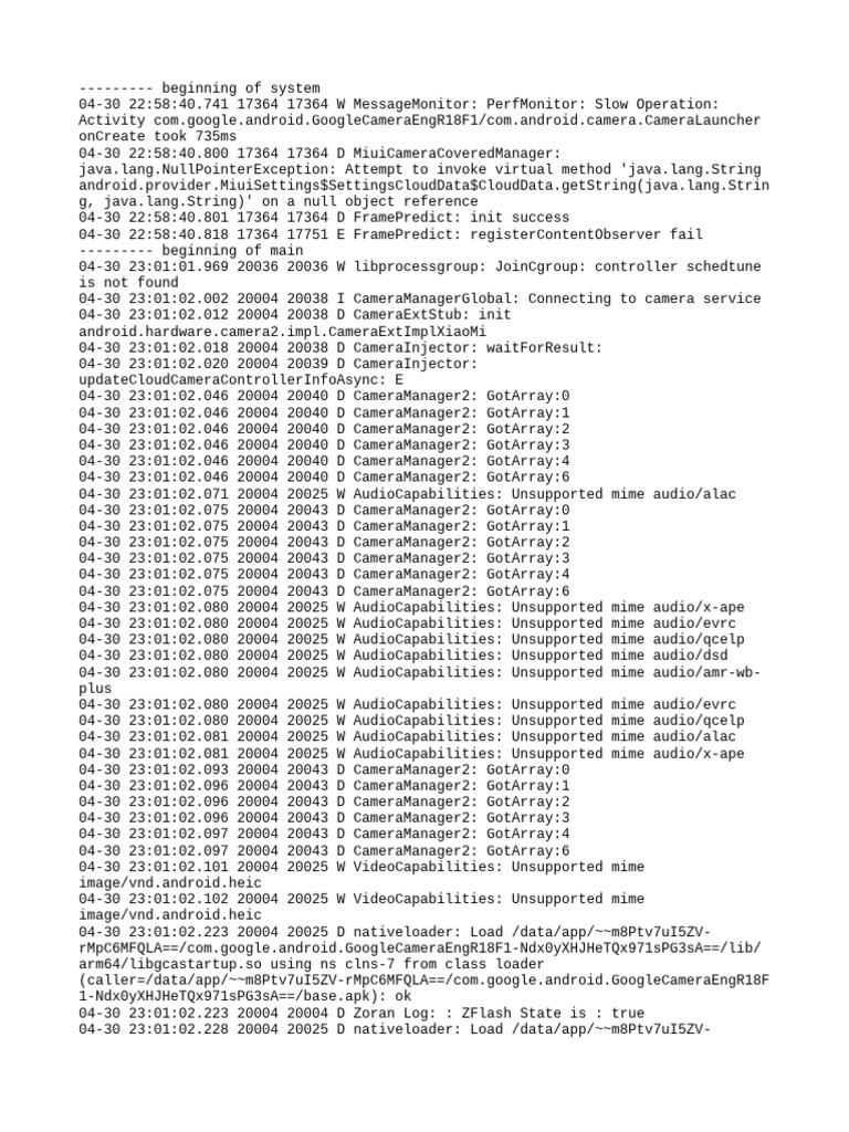 Log Cat 1746025261936 | PDF | Computer Architecture | Computer Engineering