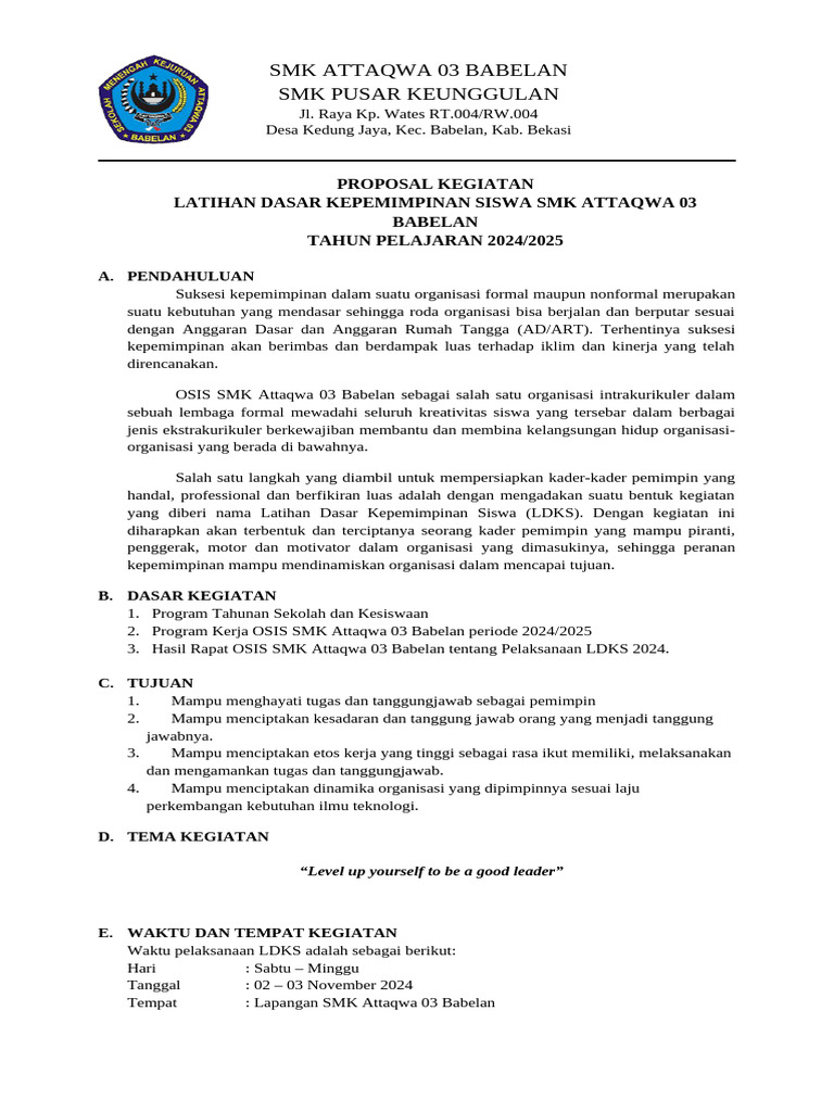 PROPOSAL LDKS 2024 | PDF