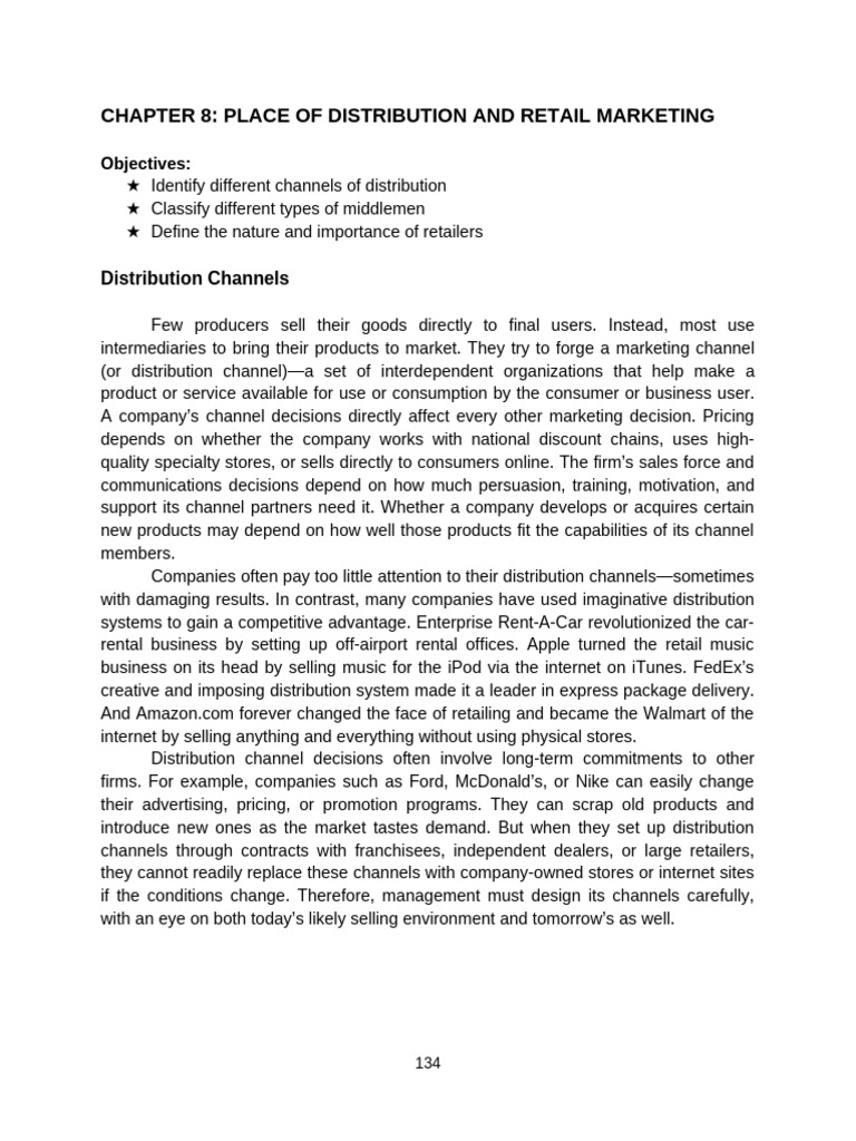 Business Marketing - CHAPTER 8 | PDF | Franchising | Retail