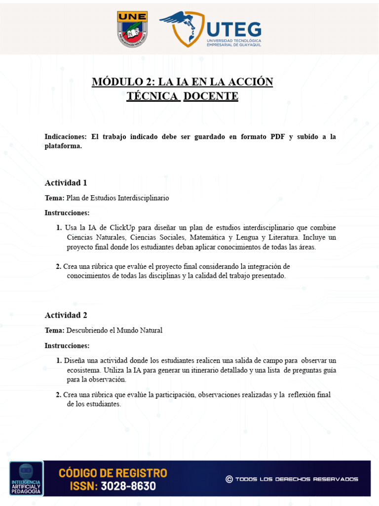 Actividades M2 - U1 | PDF