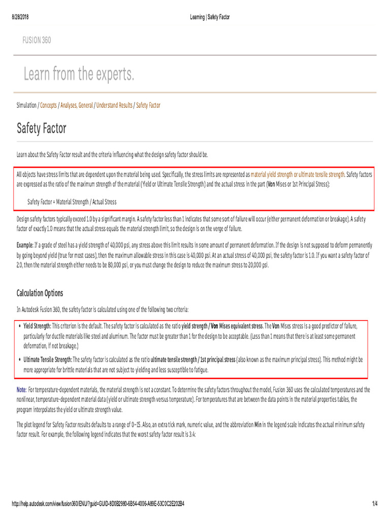 Learning - Safety Factor | PDF
