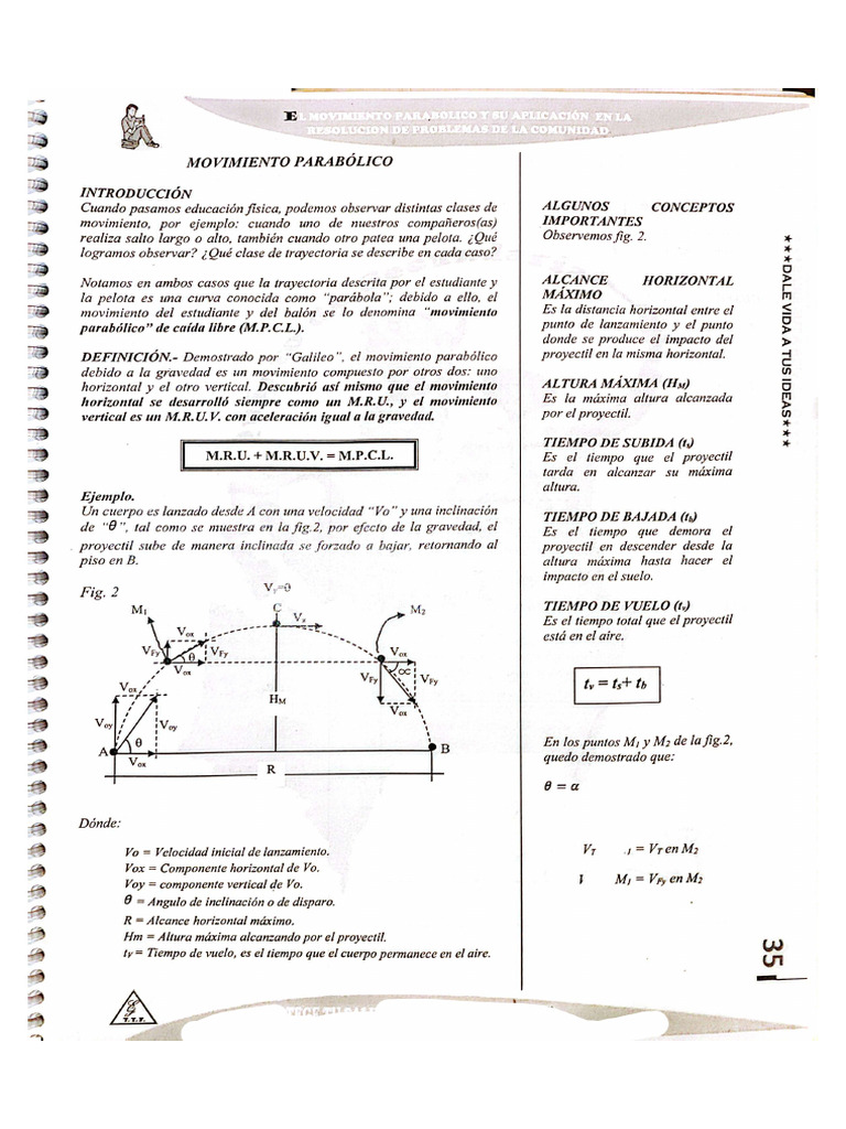 Movimiento Parabolico | PDF