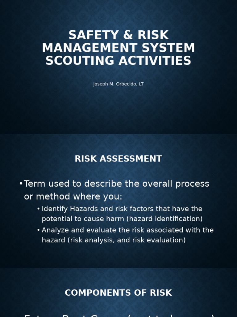 Safety & Risk Management System in Conducting Scouting Activity | PDF