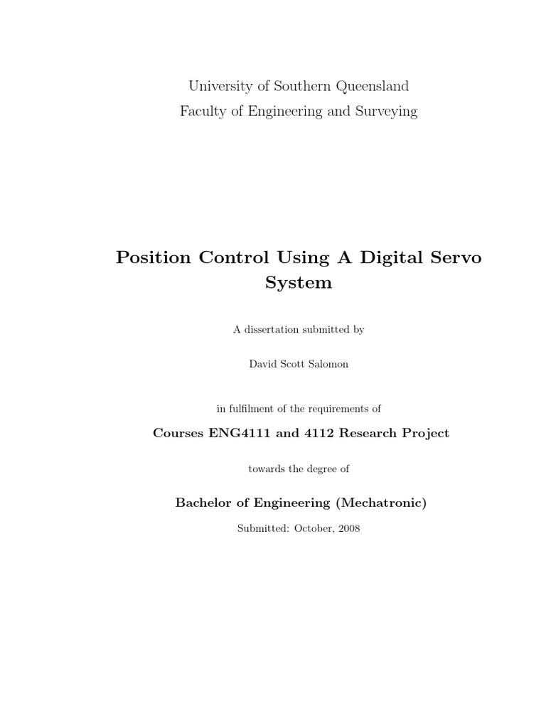 Salomon 2008 | PDF | Electric Motor | Control Theory