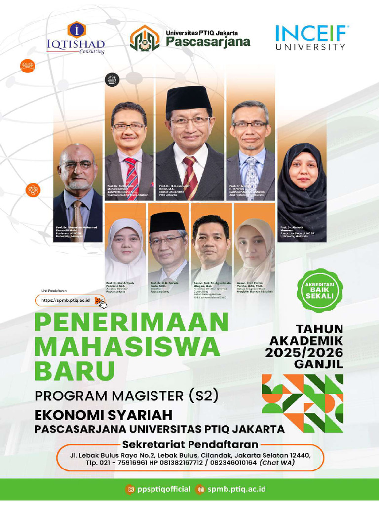 Brosur S2 Ekonomi Syariah Pascasarjana PTIQ 2025-2 - 250520 - 090637 | PDF