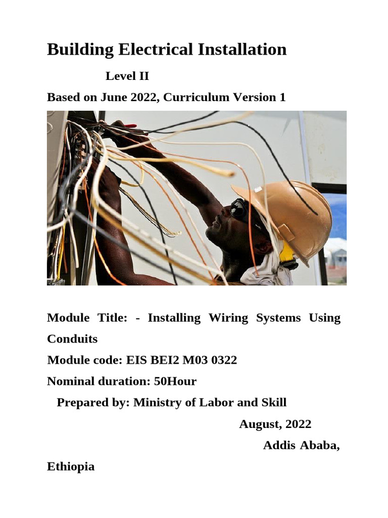 M03 Install Wiring System | PDF | Power Supply | Electric Power