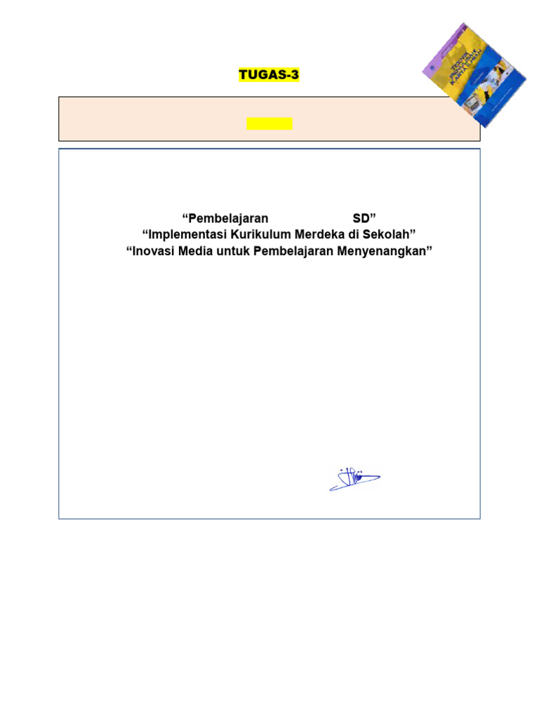 03 Tugas Ketiga - IDIK 4013 - Teknis Penulisan Karya Ilmiah | PDF