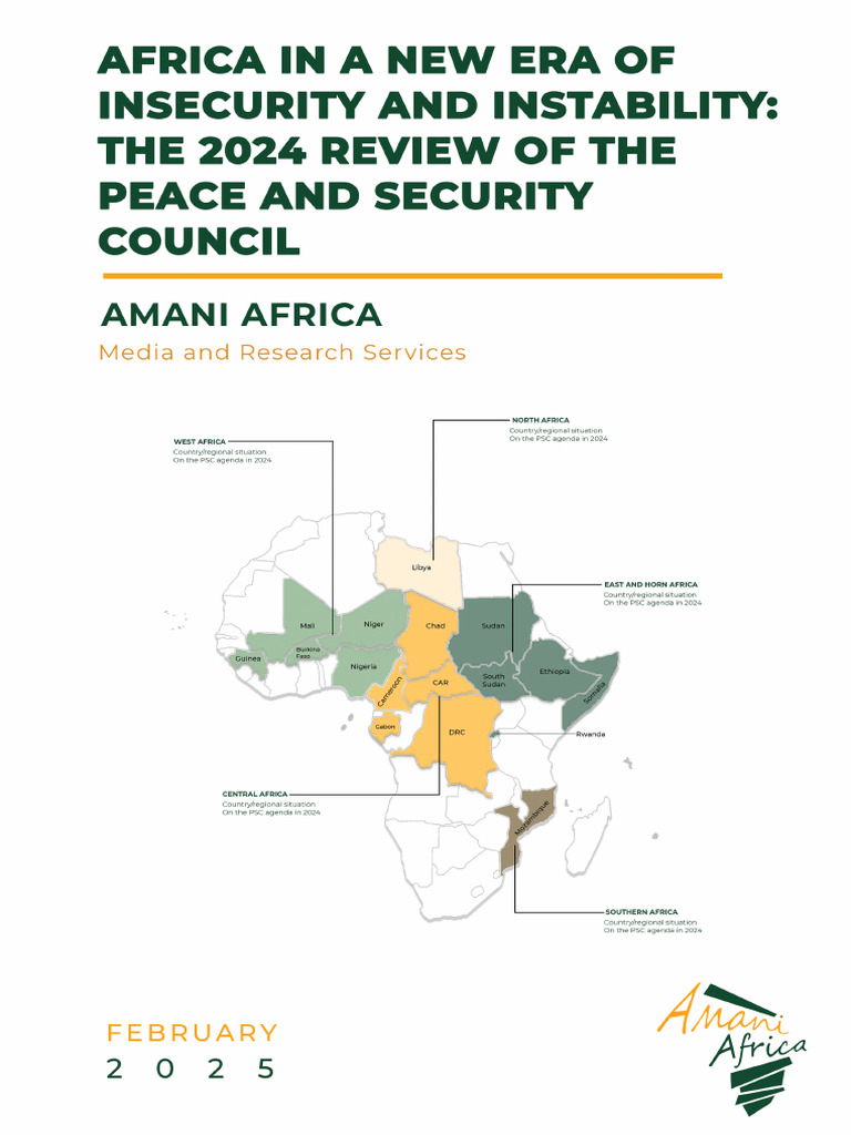 Africa in A New Era of Insecurity and Instability The 2024 Review of ...