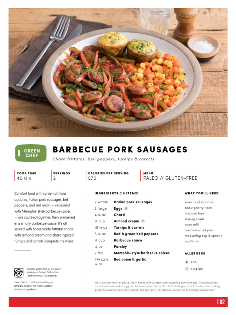 Barbecue Pork Sausages | PDF | Sausage | Cooking