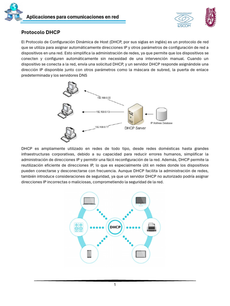 P. 11 - Protocolo DHCP | PDF | Dirección IP | Red de computadoras