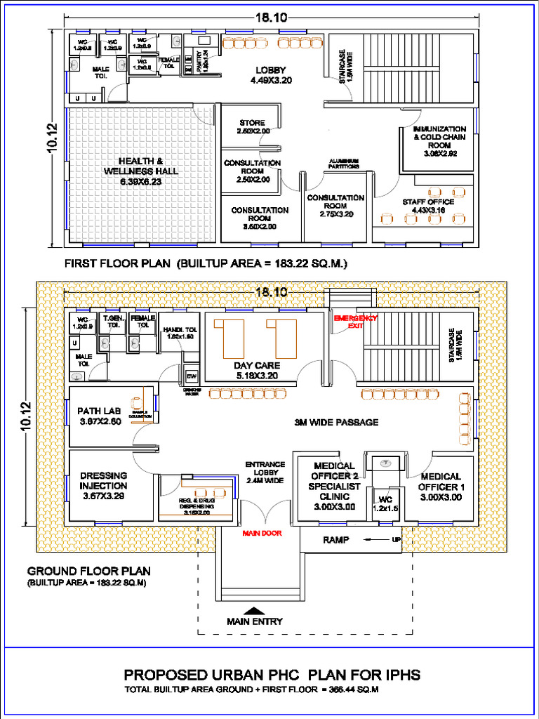 Urban PHC Ground Floor PDF | PDF