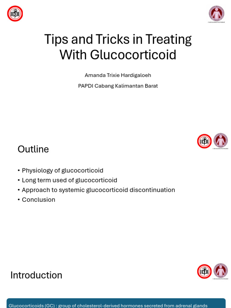 Tips and Tricks in Treating With Glucocorticoid | PDF | Glucocorticoid | Adrenal Gland