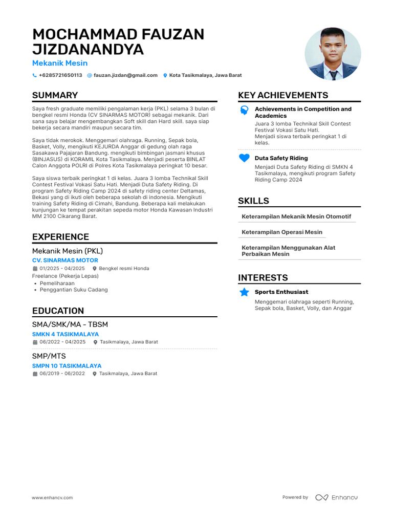 Mochammad Fauzan Jizdanandya Resume | PDF