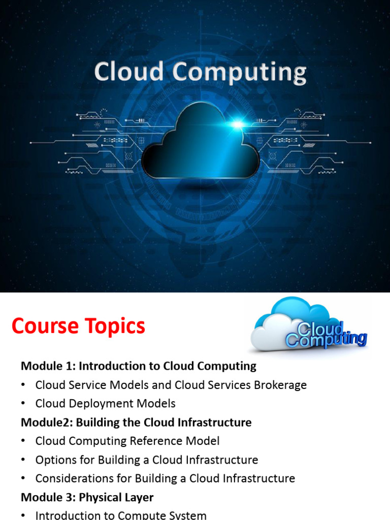 Module 01 - Introduction To Cloud Computing | PDF | Cloud Computing | Virtualization