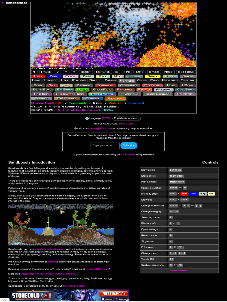 Sandboxels - Experiment With Pixelsuhbbjbhu | PDF