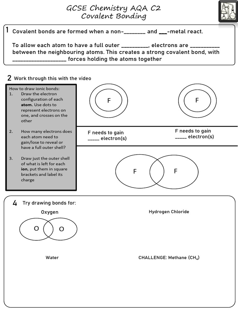 Covalent Bonding Worksheet SciNick | PDF | Chemical Bond | Covalent Bond