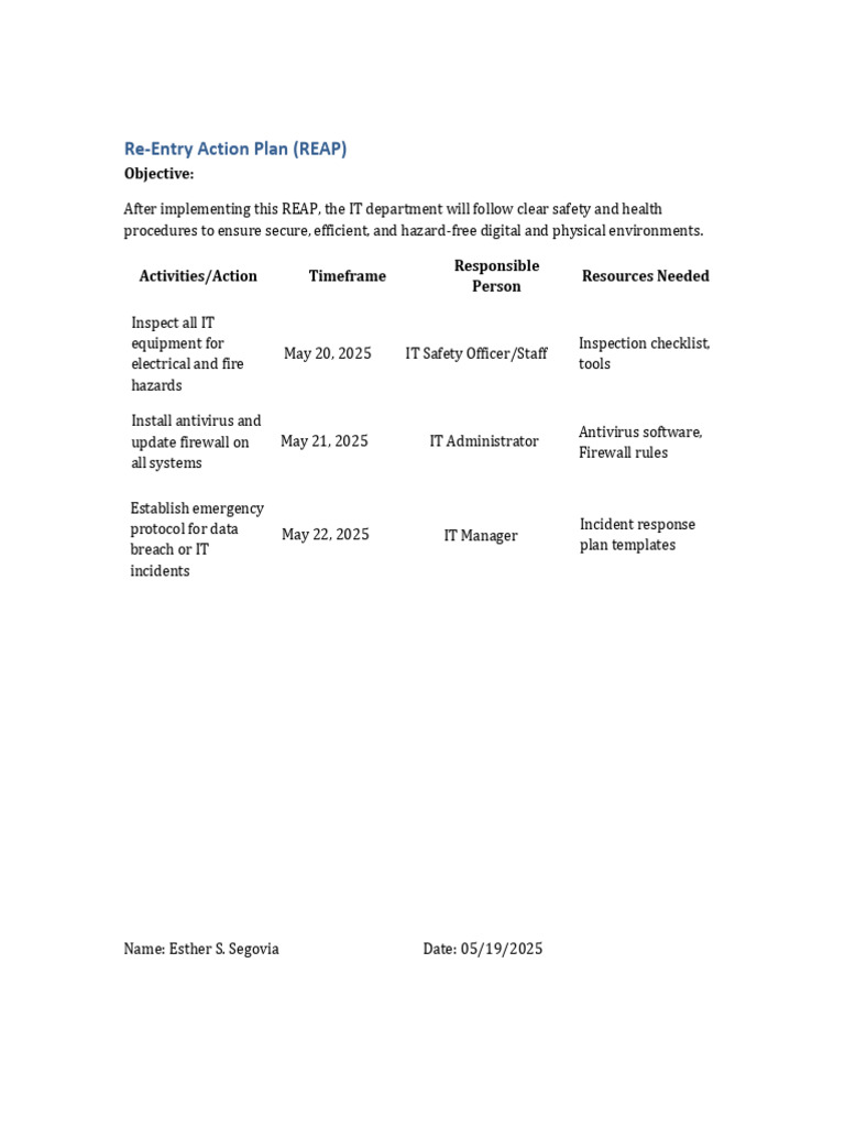 IT Safety REAP | PDF