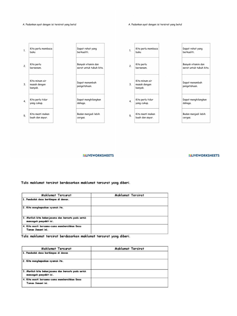 Latihan Isi Tersurat t4 | PDF