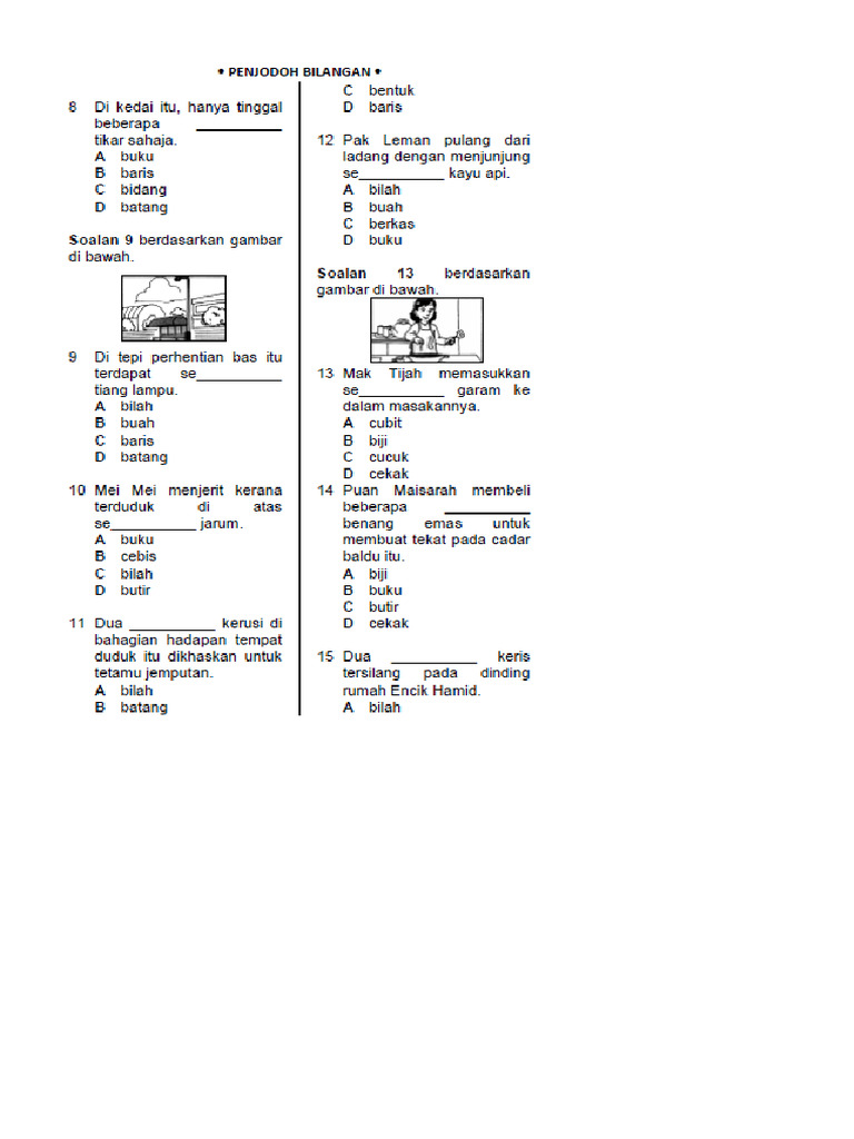 Latihan BM t4 t5 | PDF
