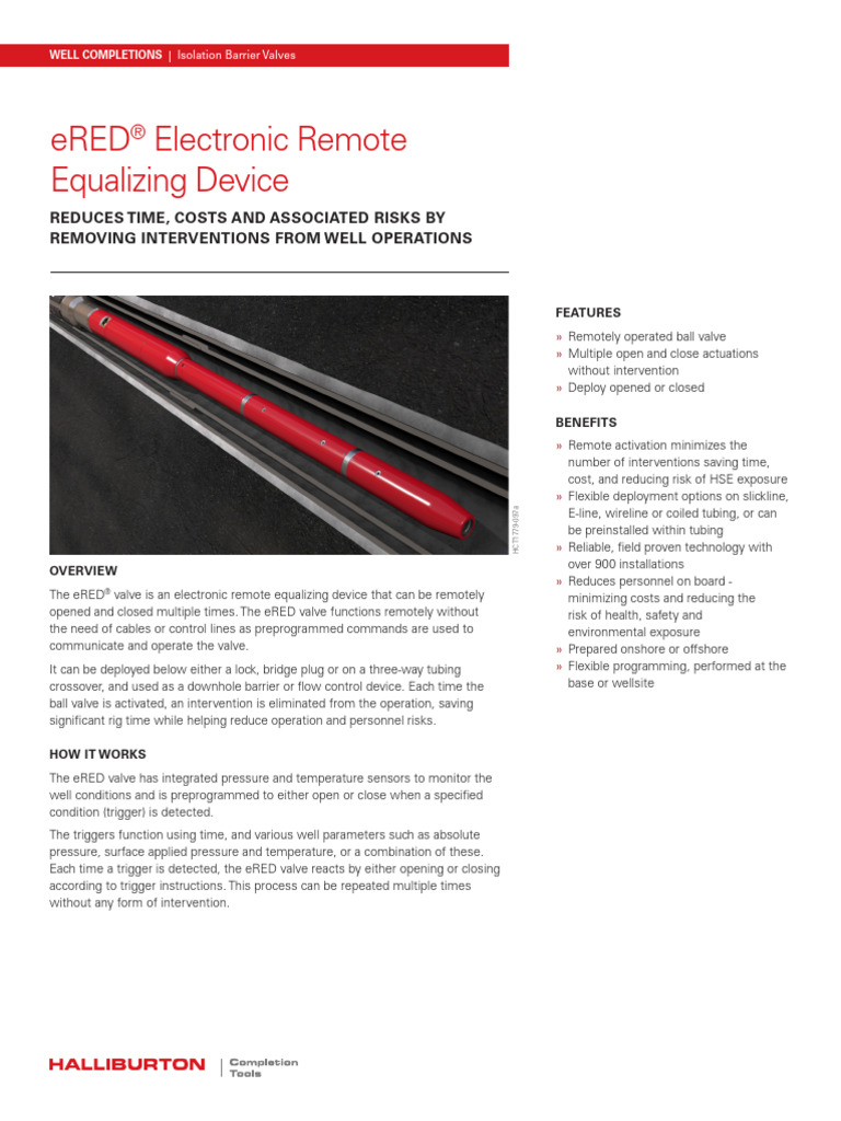 eRED Electronic Remote Equalizing Device - H010273-DS | PDF | Valve ...