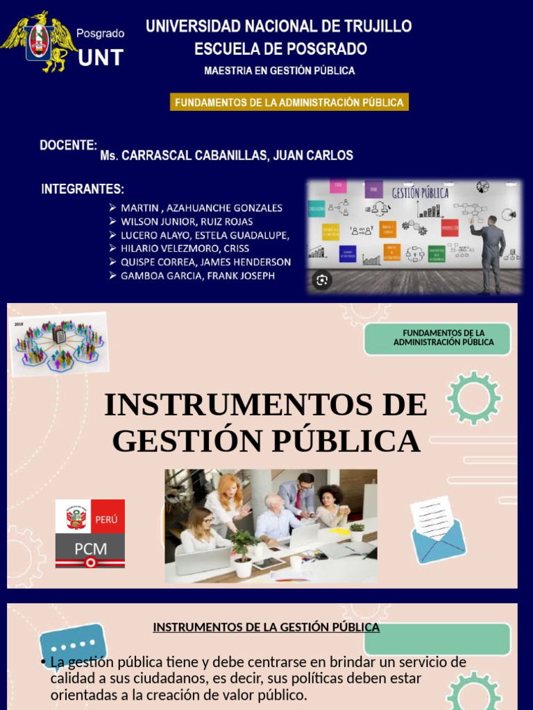 Instrumentos de Gestión Final | PDF | Planificación | Planificación estratégica