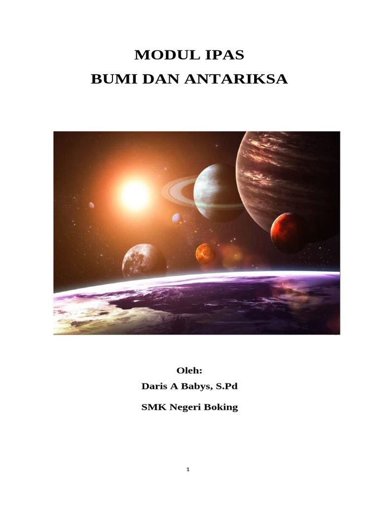 Modul IPAS Bumi dan Antariksa | PDF