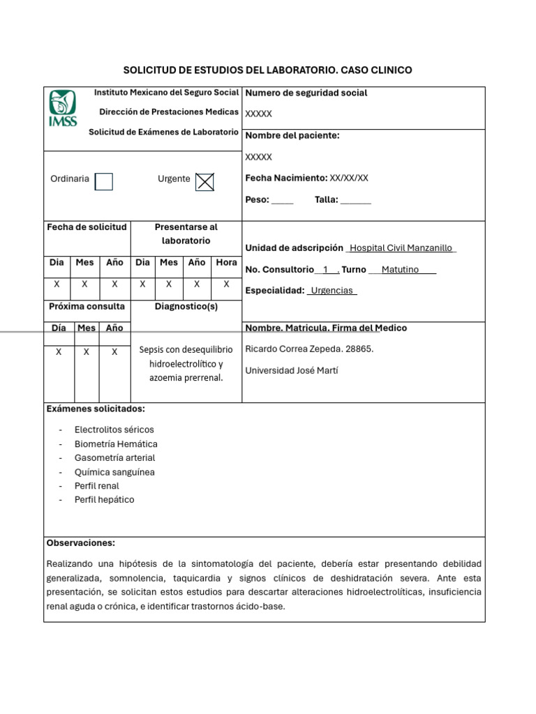 Caso Clínico 2. Paciente Complicado Ehe y Eab | PDF | Septicemia | Especialidades Medicas