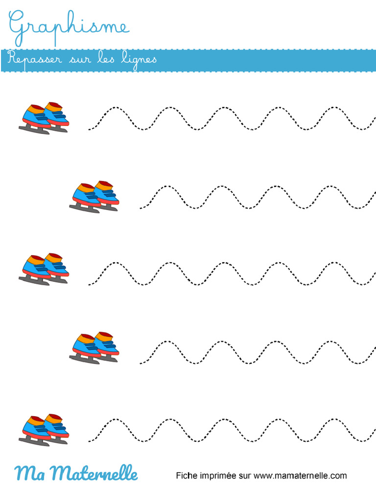 Graphisme Repasser Sur Les Lignes Patin A Glace Hiver MS Copie 741x1024 ...