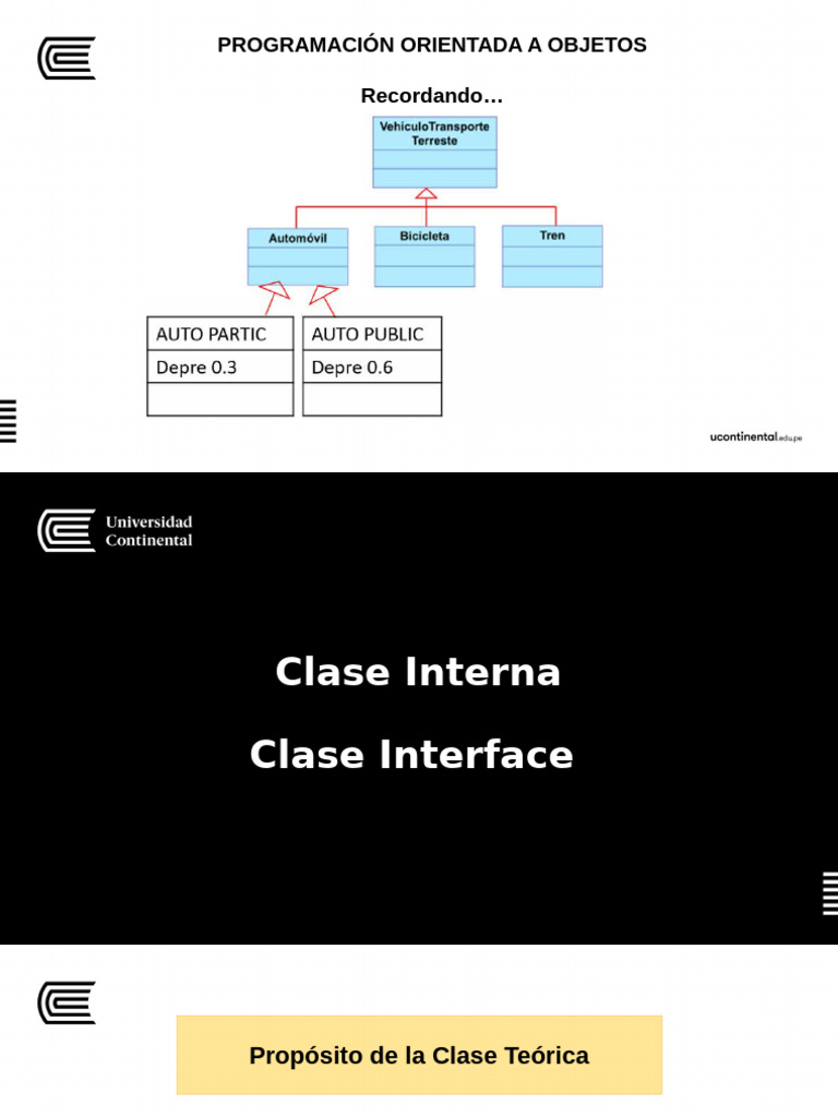 PROG ORIENTADA a OBJETOS Semana4 Clase Interna e Interface - Examen 1 (1) | PDF | Clase ...