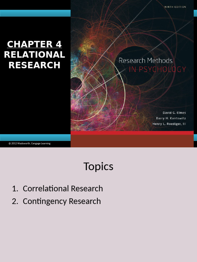 Chapter 4 Correlational Research 2022 | PDF | Multivariate Statistics ...