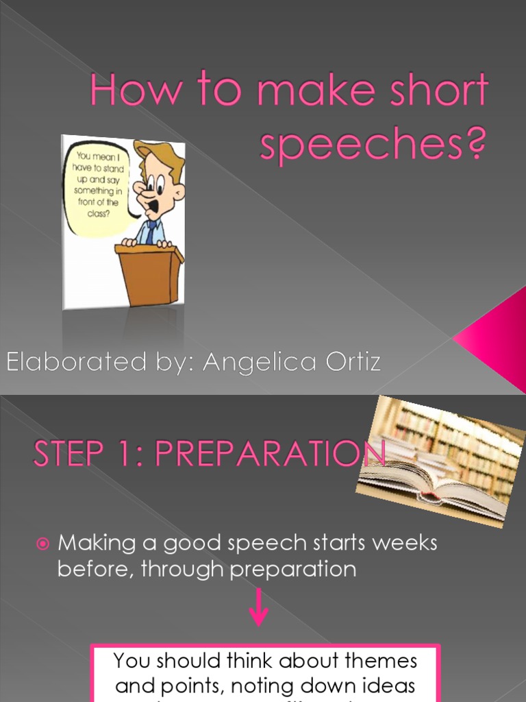 How To Make Short Speeches | PDF