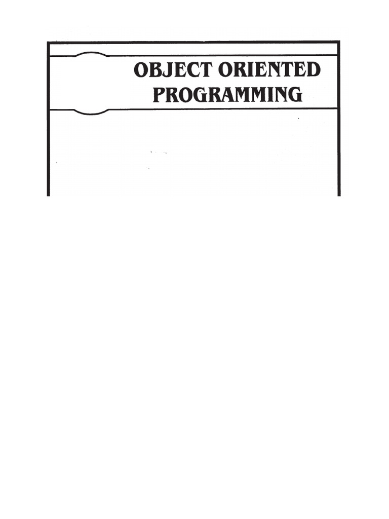 104 Object Oriented Programming - Index | PDF