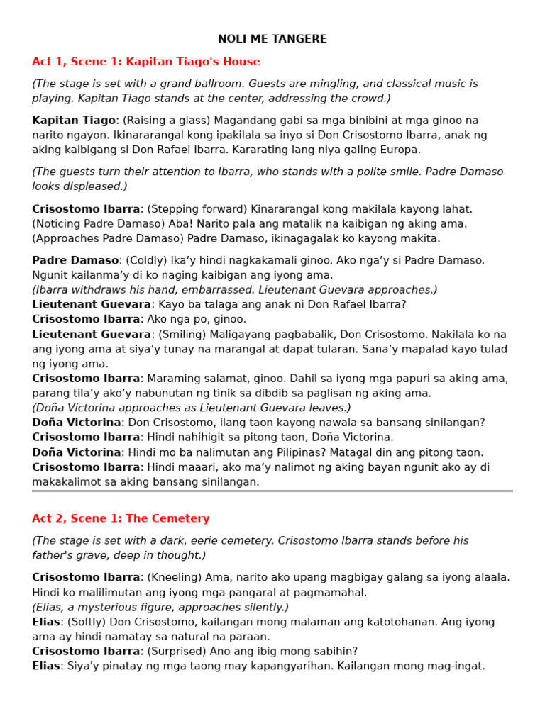 THEATER SCRIPT | PDF