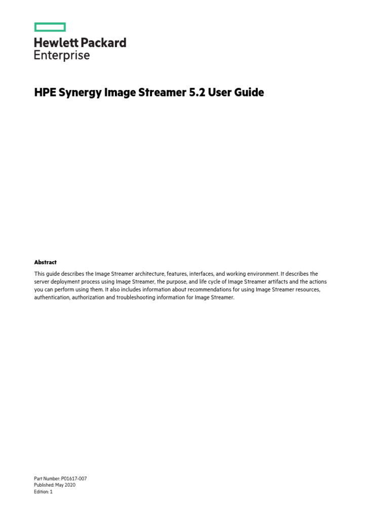 synergy_image_streamer_52 | PDF | Computer Data Storage | Server ...
