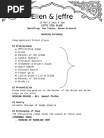 Wedding Entourage Roles and List | PDF