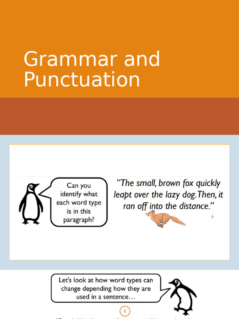 Grammar and Punctuation | PDF