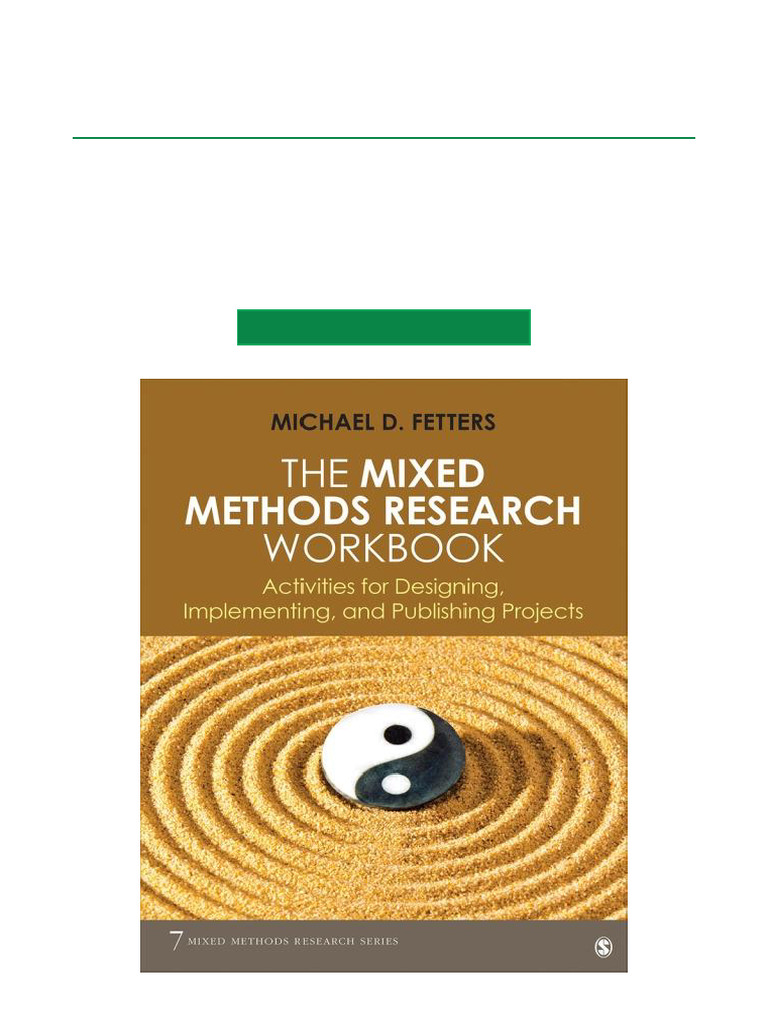 Top Rated The Mixed Methods Research Workbook Activities for Designing ...