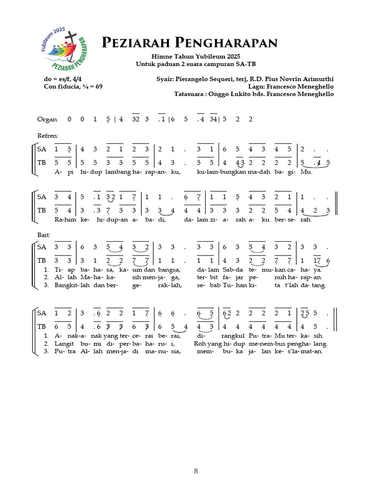 Peziarah Pengharapan SATB | PDF