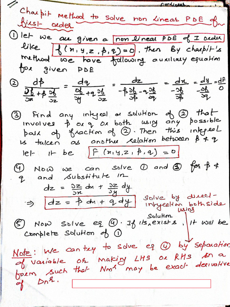 Charpit Method | PDF