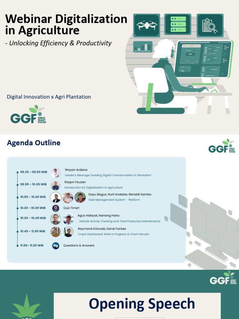 Webinar Digitalization in Agriculture - Unlocking Efficiency ...