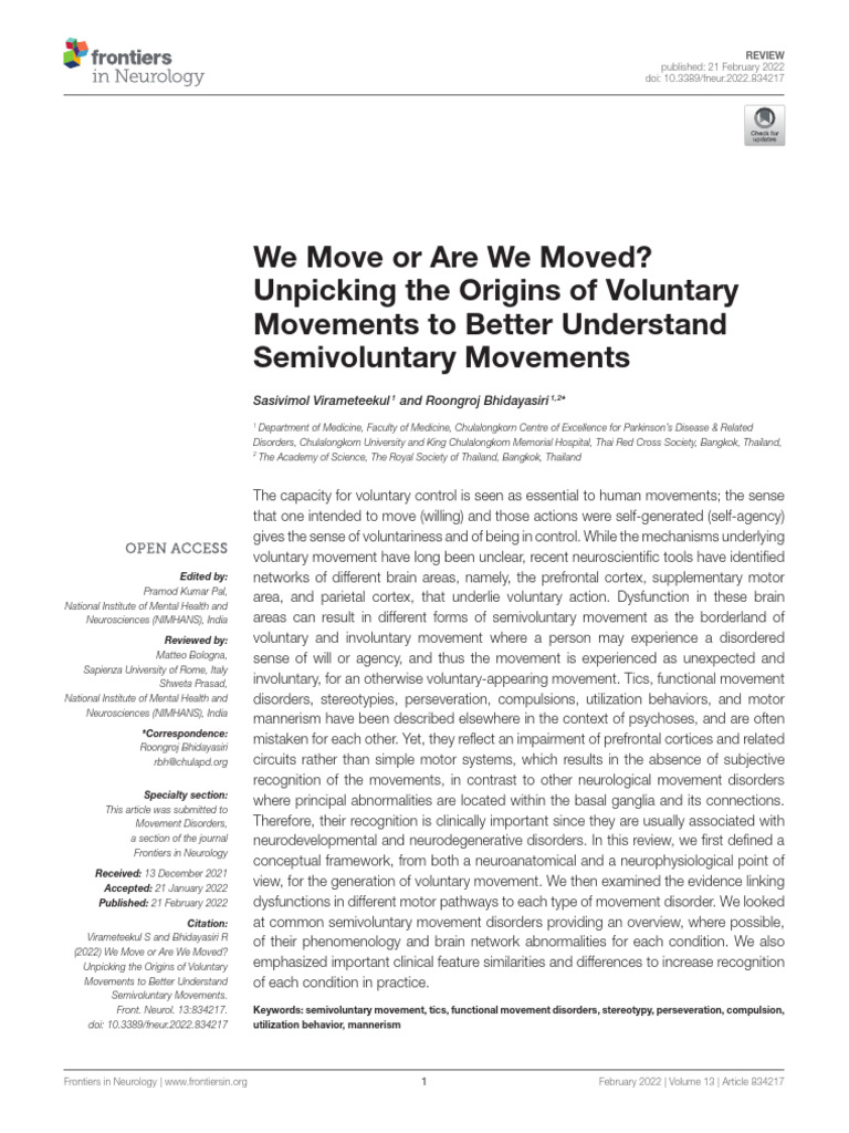 We Move or Are We Moved Unpicking The Origins of V | PDF | Obsessive ...