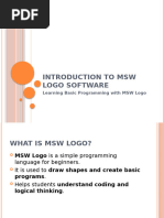 Grade-III-Topic-6-Getting Started With MSW LOGO | PDF | System Software | Computer Programming