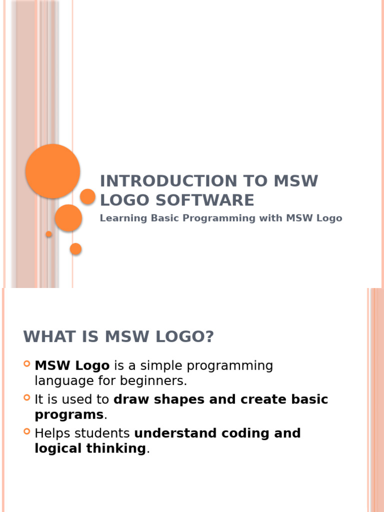 Introduction To MSW Logo Software | PDF