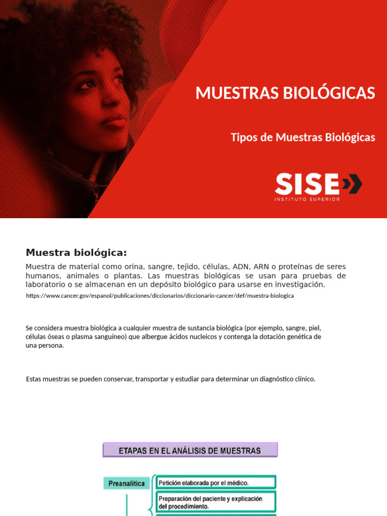 Presentaci N Tipos de Muestras Biol Gicas-1 | PDF | Sangre | Orina