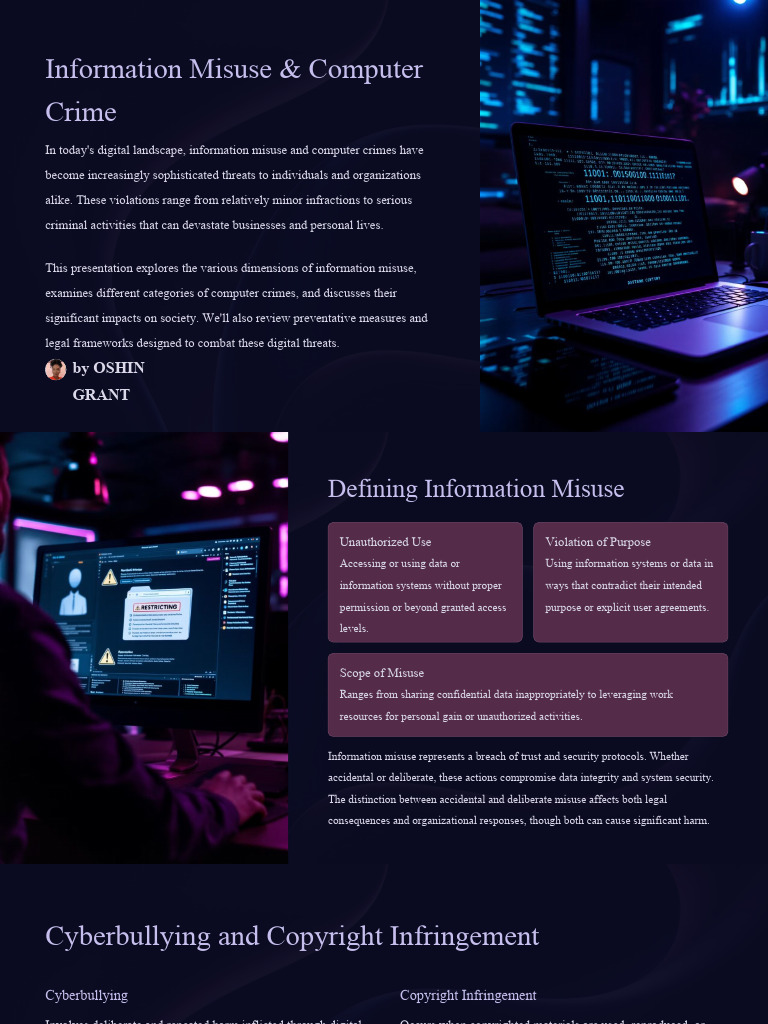 Information Misuse and Computer Crime | PDF | Security | Computer Security